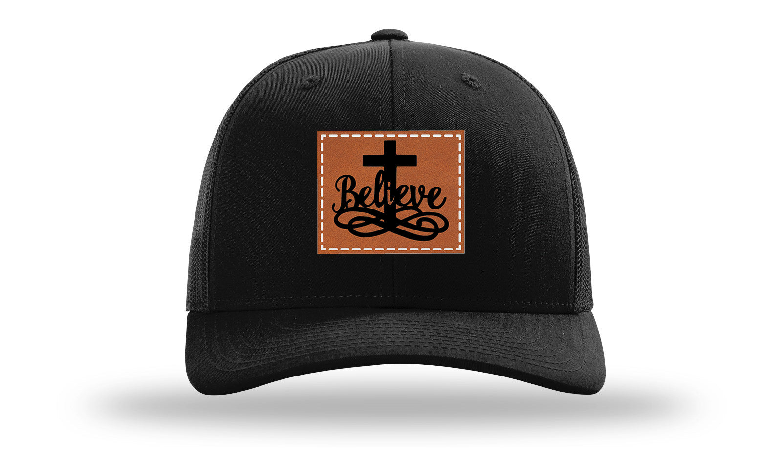Believe Leather Patch Richardson 112 Hat – Patriot Customz